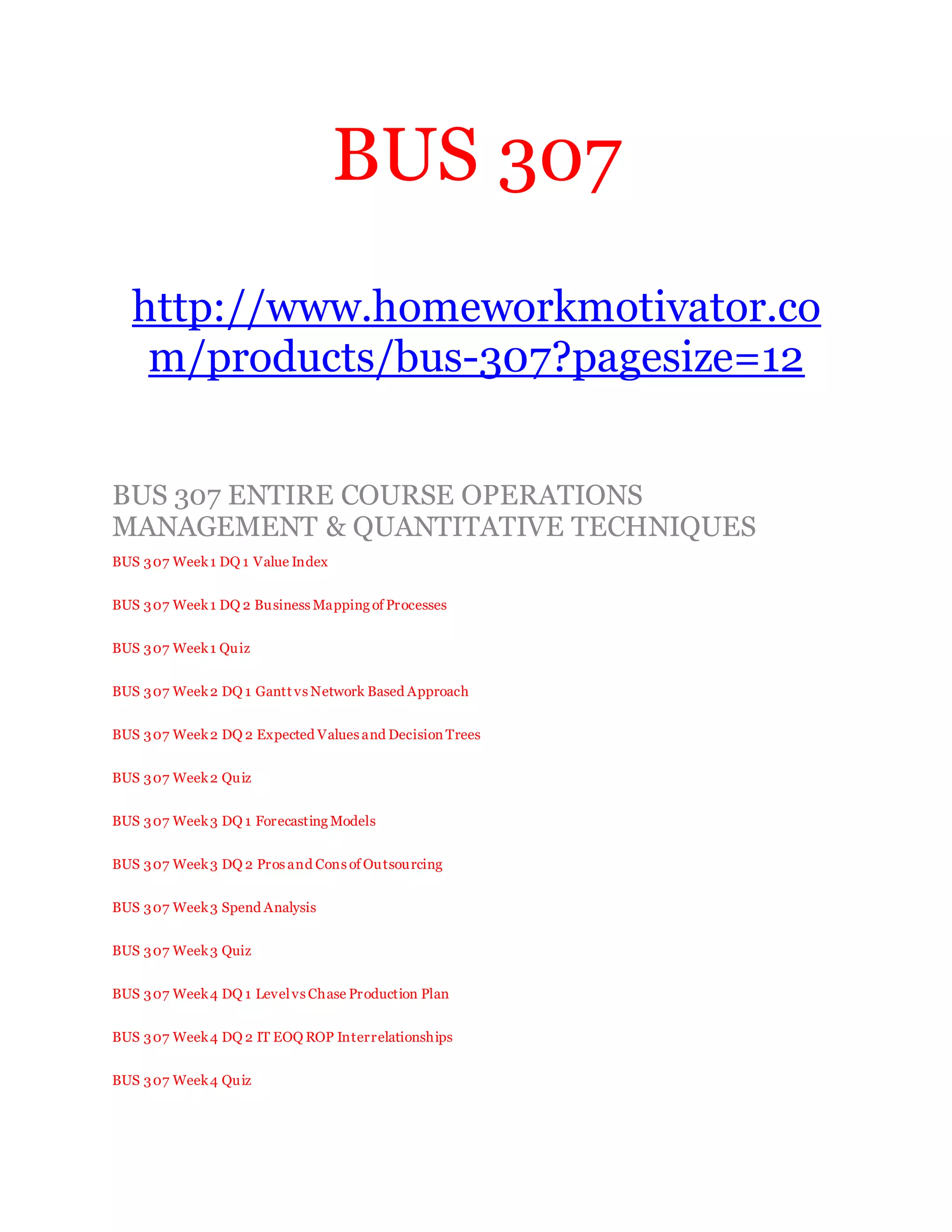Bus 307 | PDF