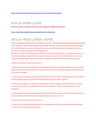 Bus 307 | DOCX