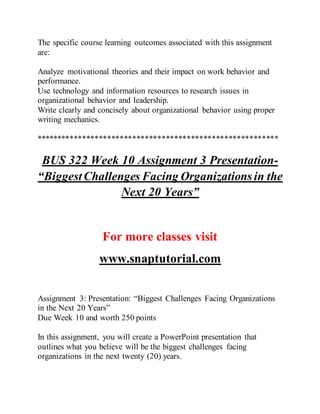 BUS 322 Technology levels--snaptutorial.com