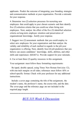 BUS 335 Exceptional Education / snaptutorial.com | PDF