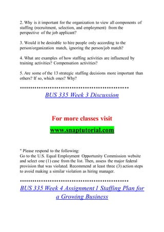 BUS 335 Exceptional Education / snaptutorial.com | PDF