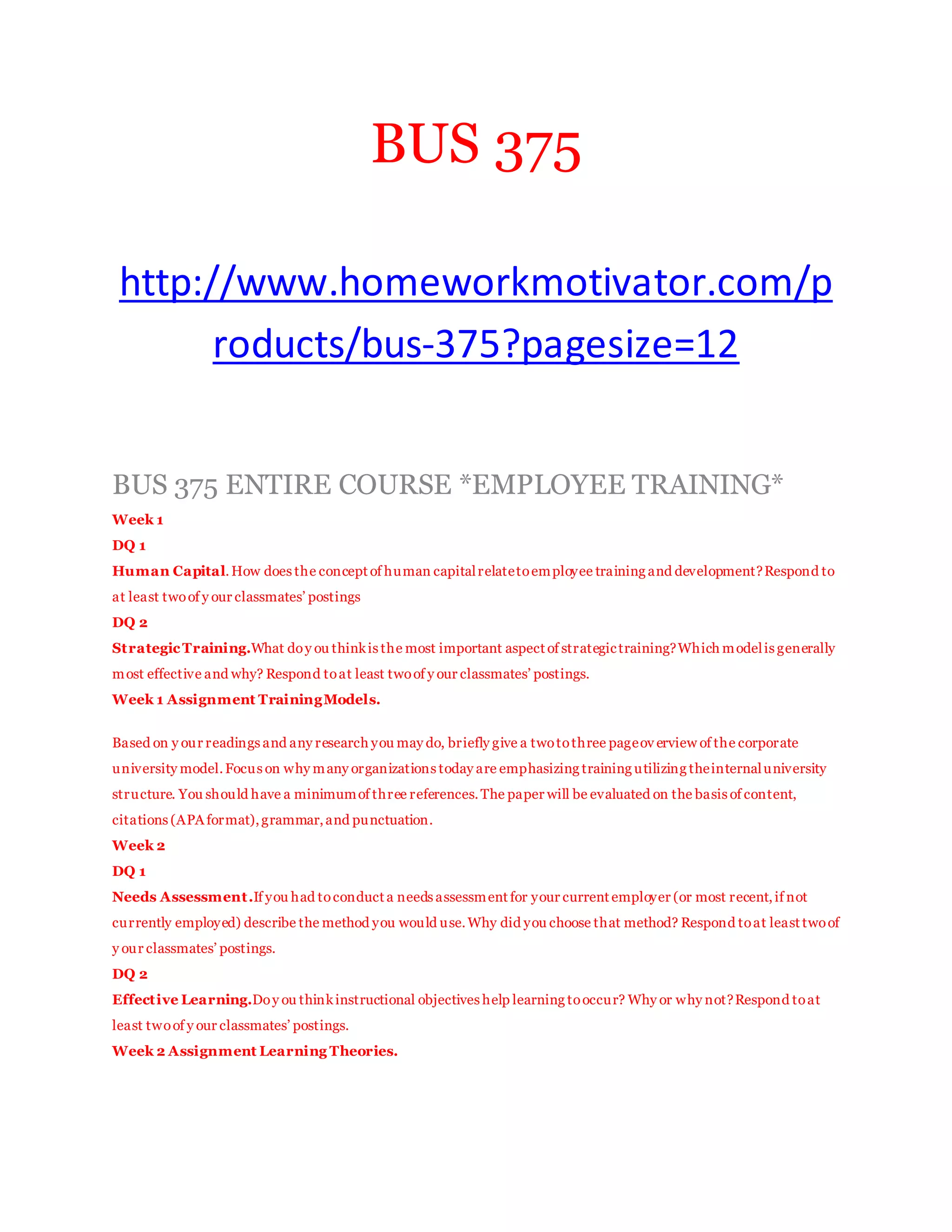 Bus 375 | DOCX