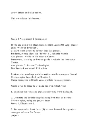 BUS377 WEEK 4, Part 1 Learning in Projects Slide 1 Intro.docx