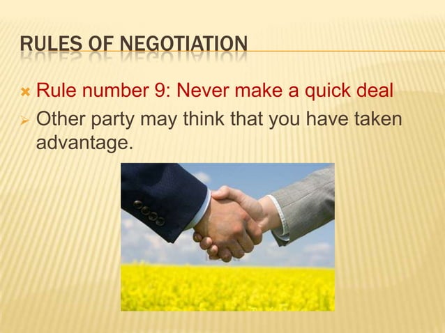 all about negotiation | PPT