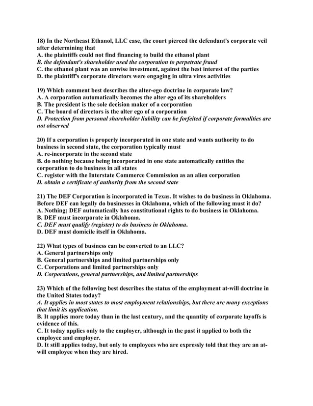 Bus 415 final exam | DOC