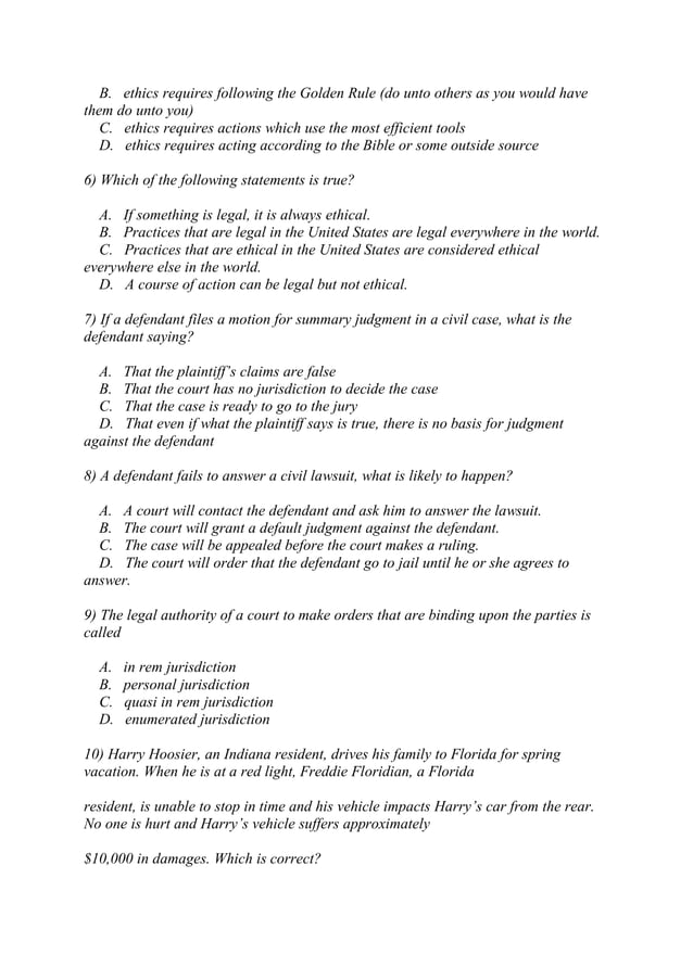 Bus 415 final exam guide | PDF