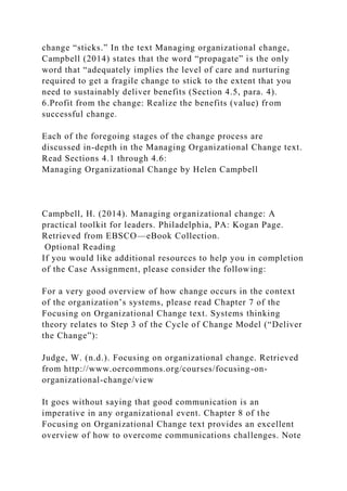 BUS503, Module 4 - HomeThe Cycle of Change” ModelModular Le.docx