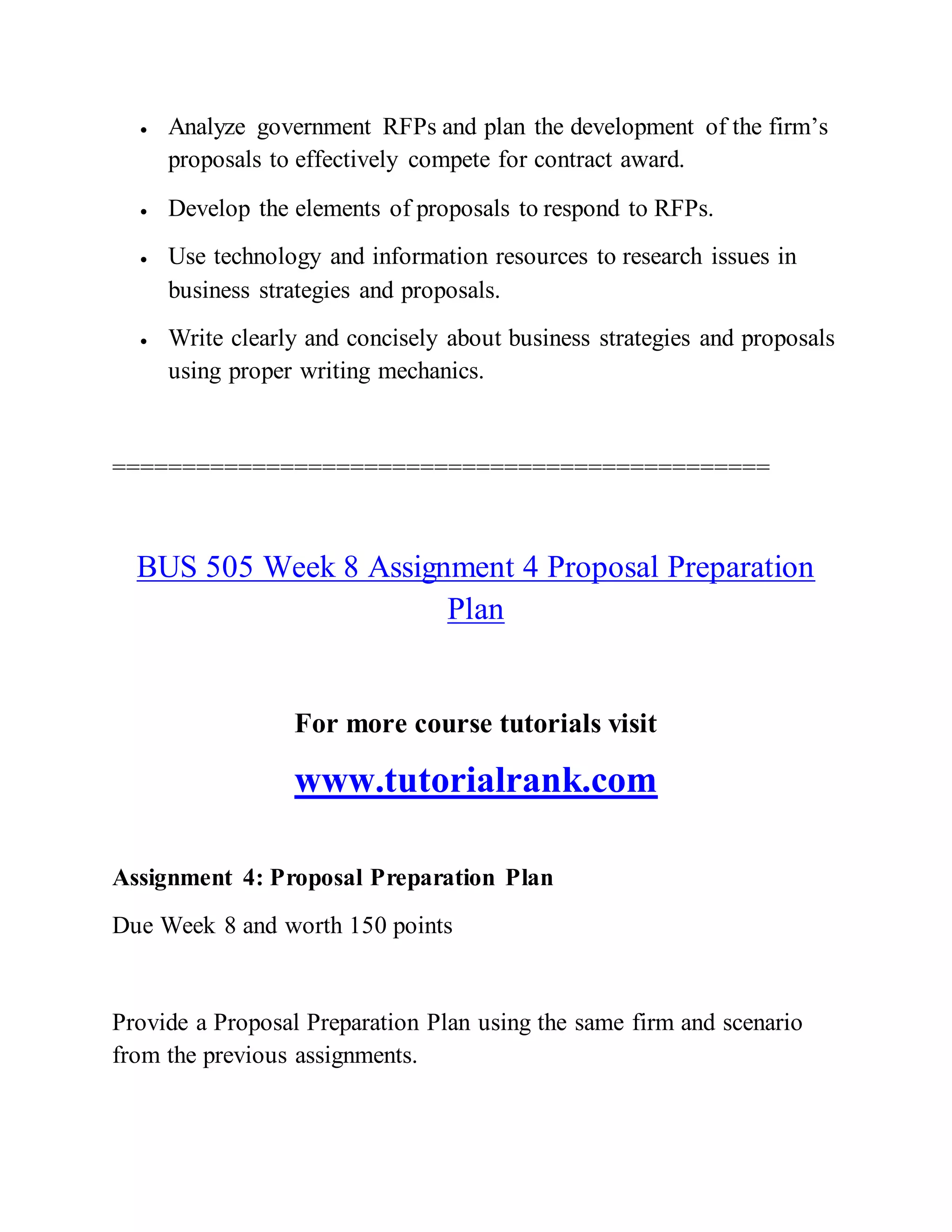 BUS 505 Inspiring Innovation/tutorialrank.com