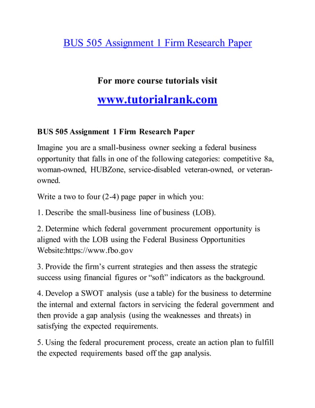 BUS 505 Inspiring Innovation/tutorialrank.com