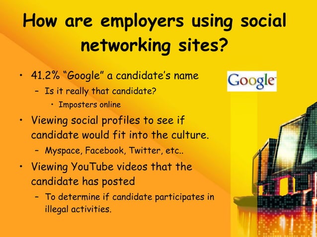 Social Networking and Recruiting | PPT