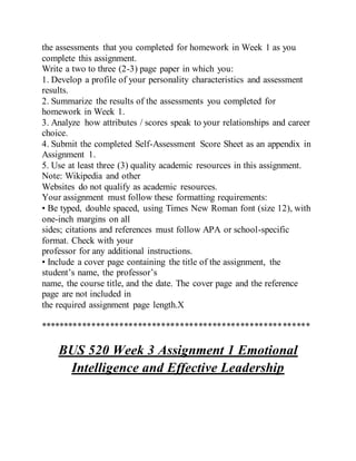 Bus 520 Enthusiastic Study / snaptutorial.com