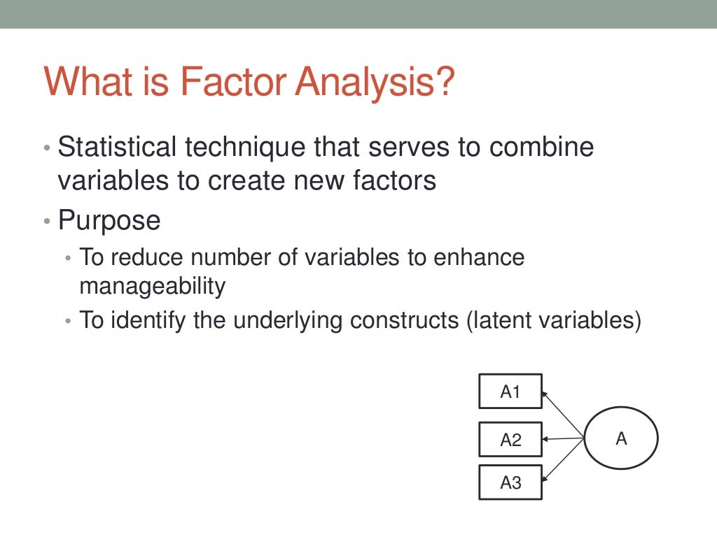Exploratory Factor Analysis Exploratory Factor Analysis
