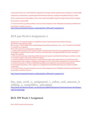 Bus 599 | PDF