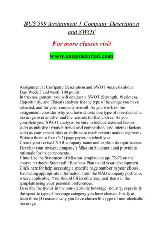 Bus 599 Exceptional Education / snaptutorial.com