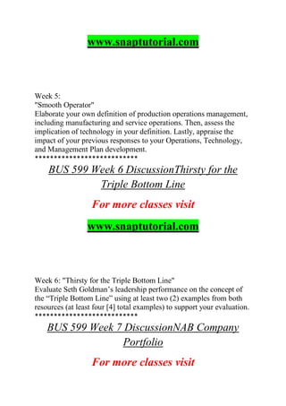 Bus 599 Exceptional Education / snaptutorial.com