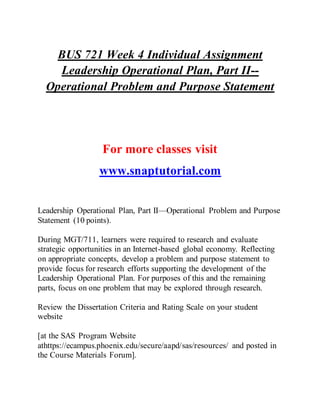 Bus 721 Enthusiastic Study / snaptutorial.com