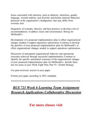 Bus 721 Enthusiastic Study / snaptutorial.com