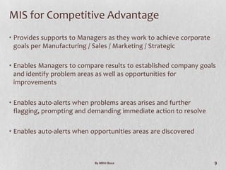 Advantages of MIS | PPT