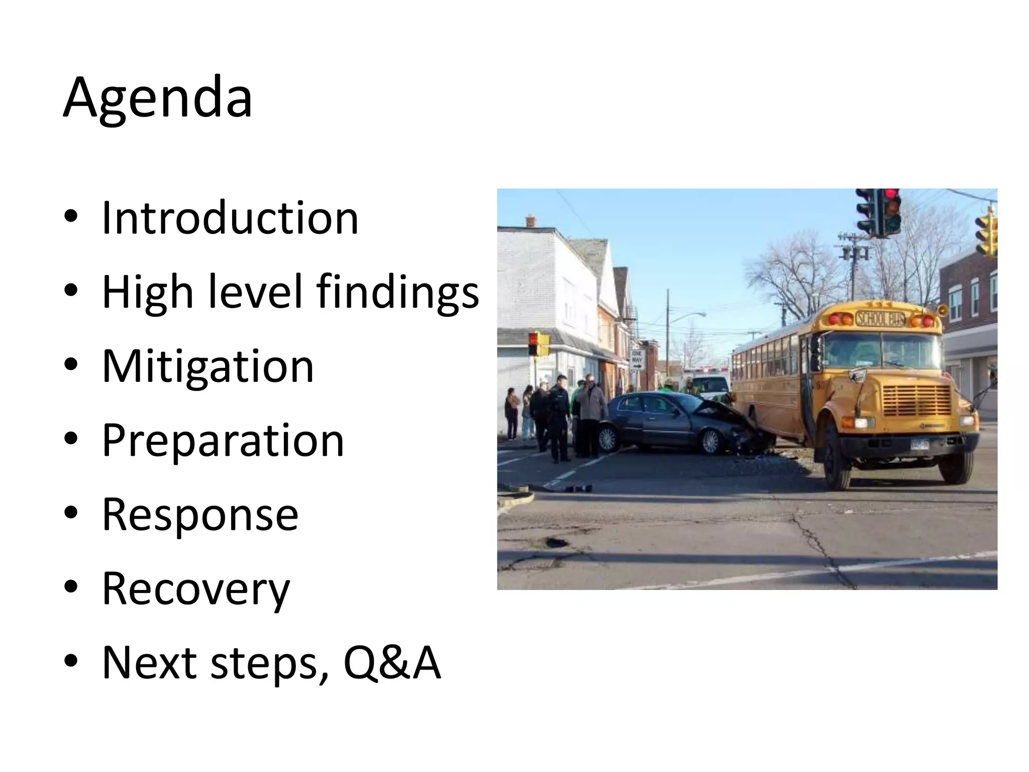 School Bus Accidents *Prevent/Prepare/Respond/Recover | PPTX