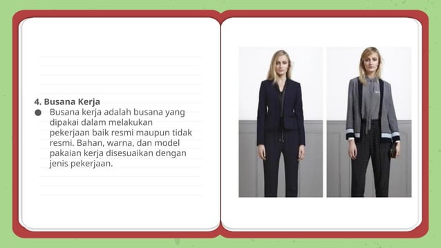 BUSANA DASAR WANITA powerpoint presentation | PPTX