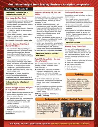 Business Analytics Summit Brochure | PDF