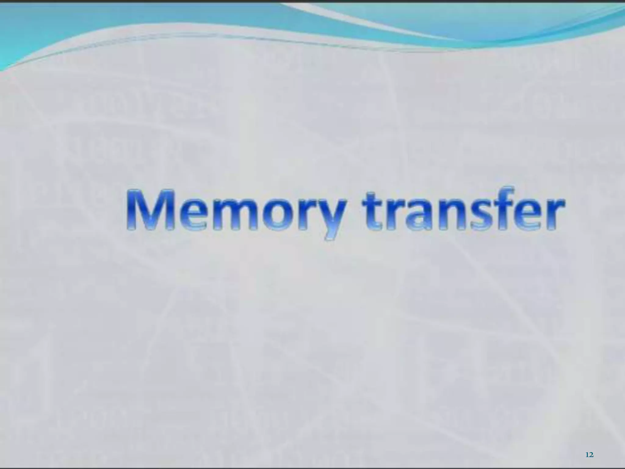 Bus and memory transfer | PPTX