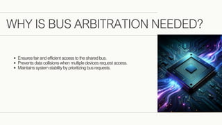 BUS ARBITRATION of 8086 Microprocessor.. | PPT