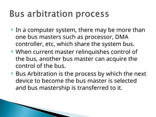 Bus Arbitration Techniques in Computer Organization | PPT