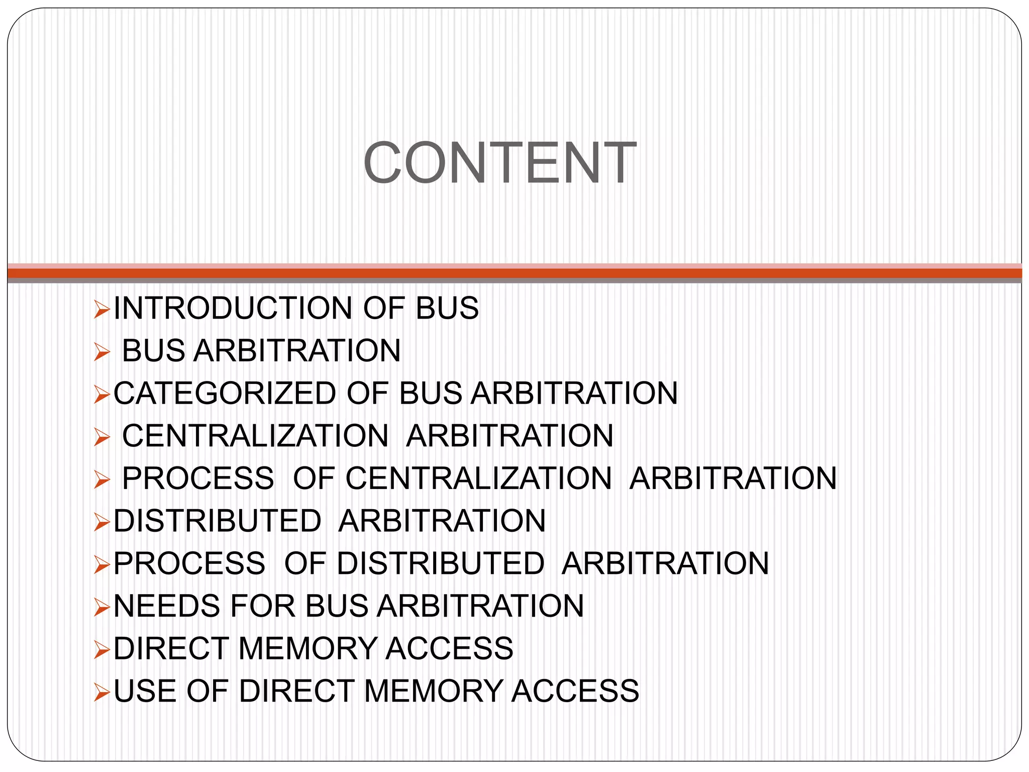 Bus aribration | PPTX