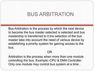 Bus aribration | PPTX