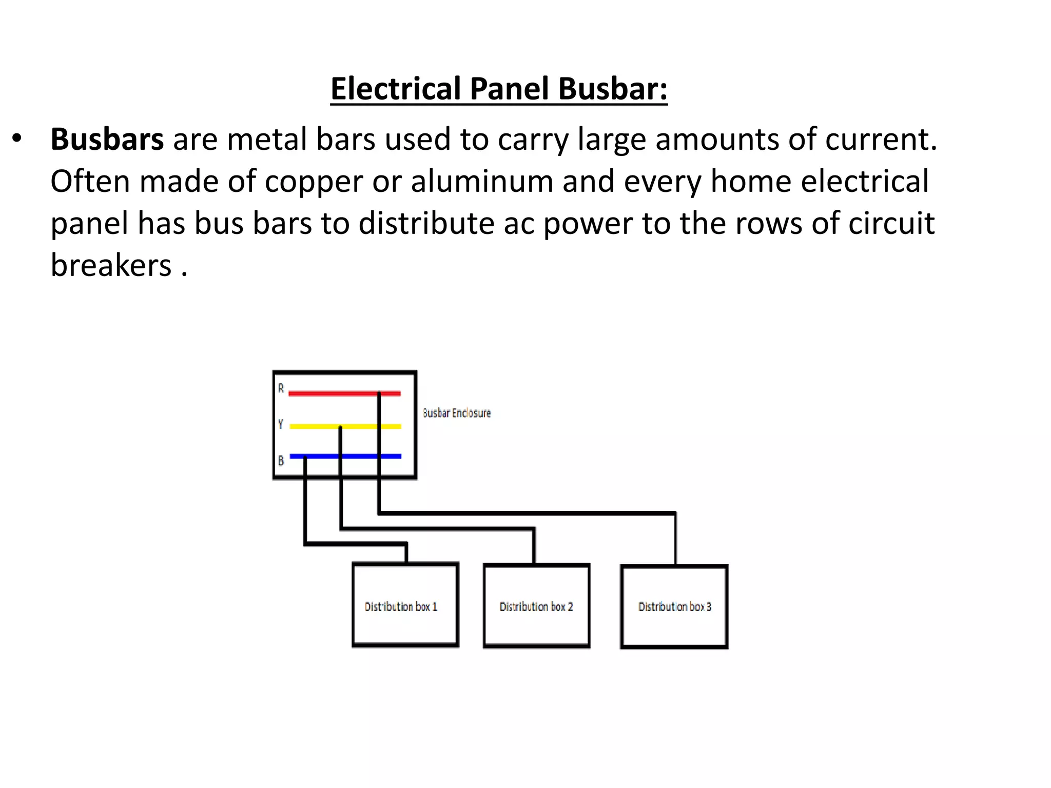 Basics of Electrical Busbar - Residential & Commercial Projects | PPTX