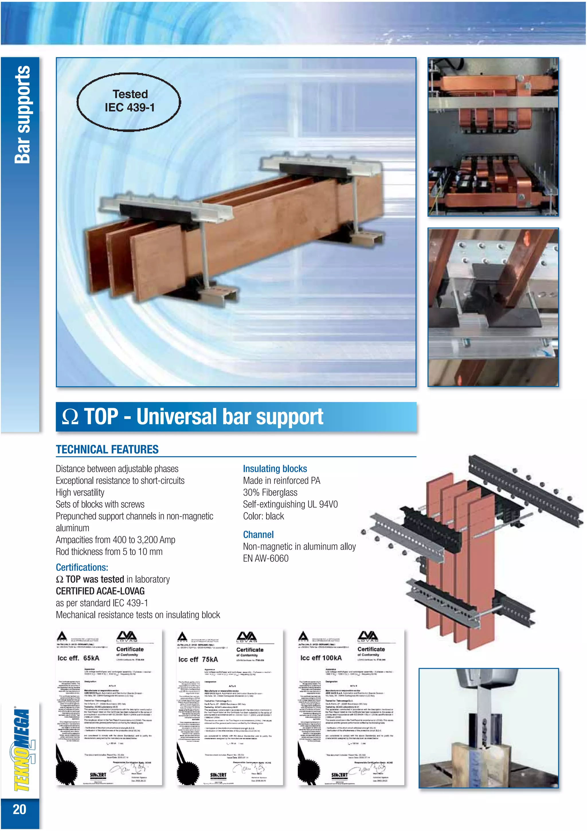 Busbar Supports Universal-Compact-Flat | PDF