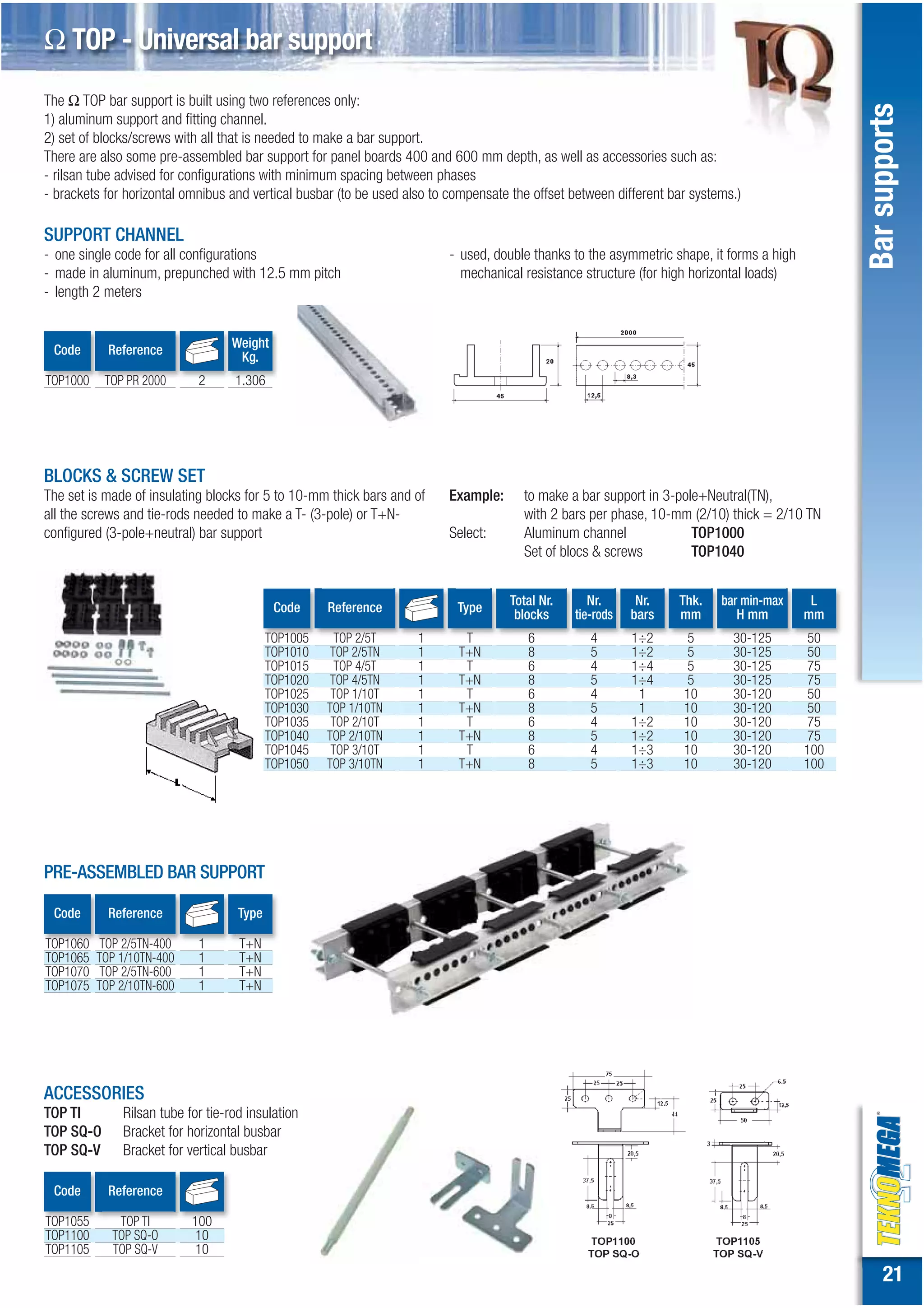 Busbar Supports Universal-Compact-Flat | PDF