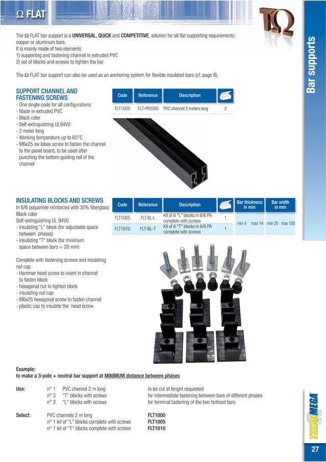 Busbar Supports Universal-Compact-Flat | PDF