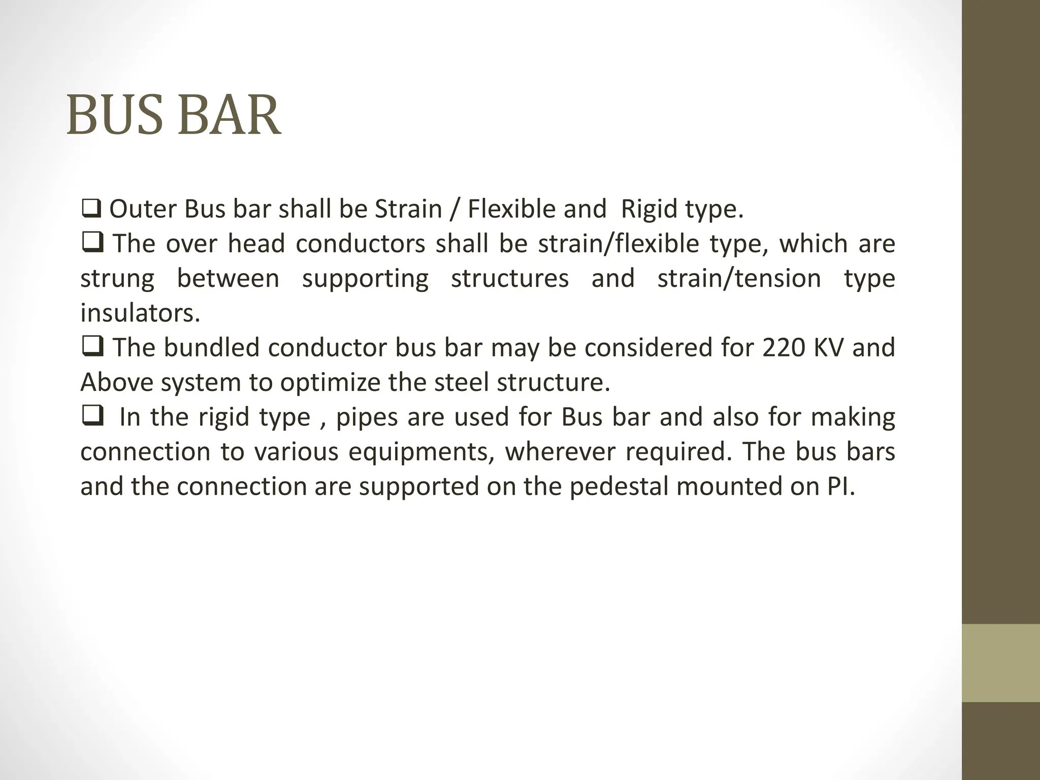 BUS BAR ARRANGEMENT For power system Design.ppt