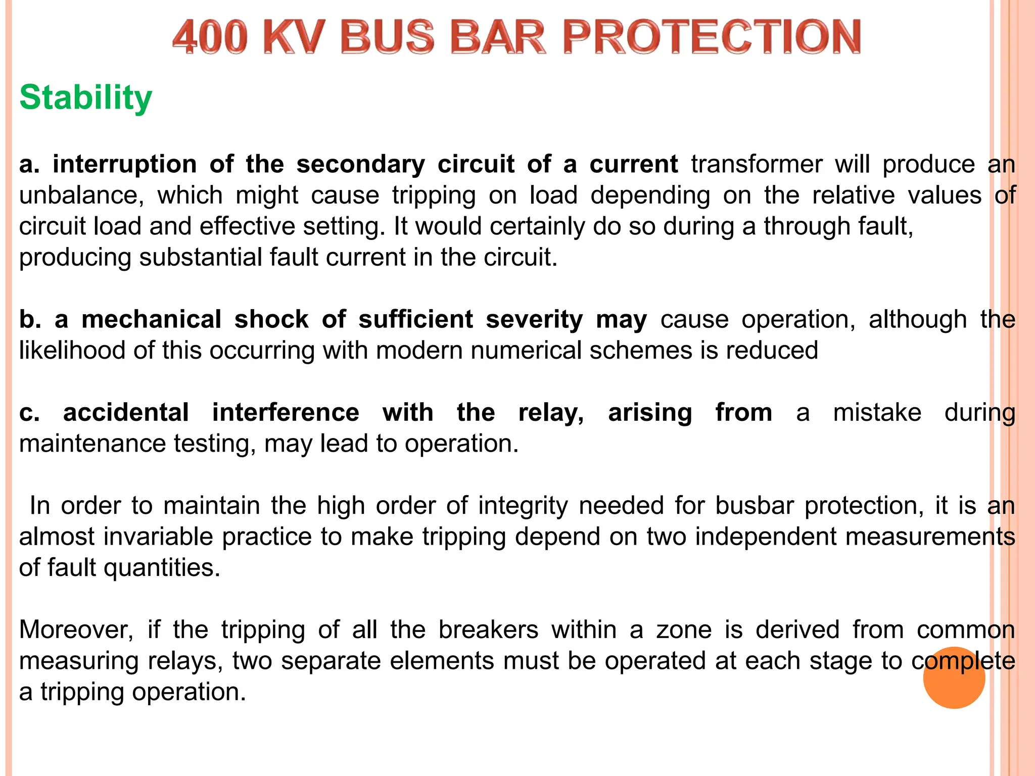 Busbar Protection used in modern switchyard | PPT