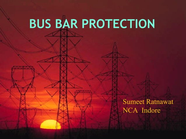 Bus Bar Protection | PPT | Science