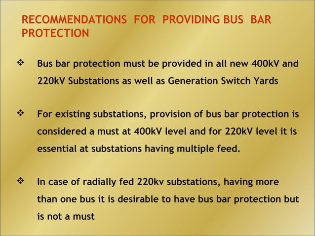 Bus Bar Protection | PPT