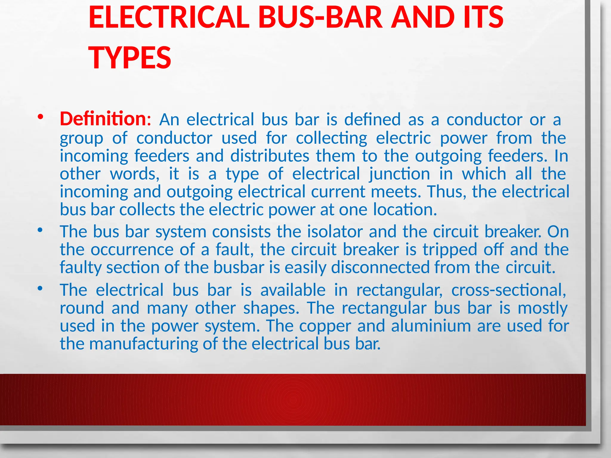 Bus Bar Scheme power point presentation 2 | PPSX