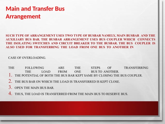 Bus Bar Scheme power point presentation 2 | PPT