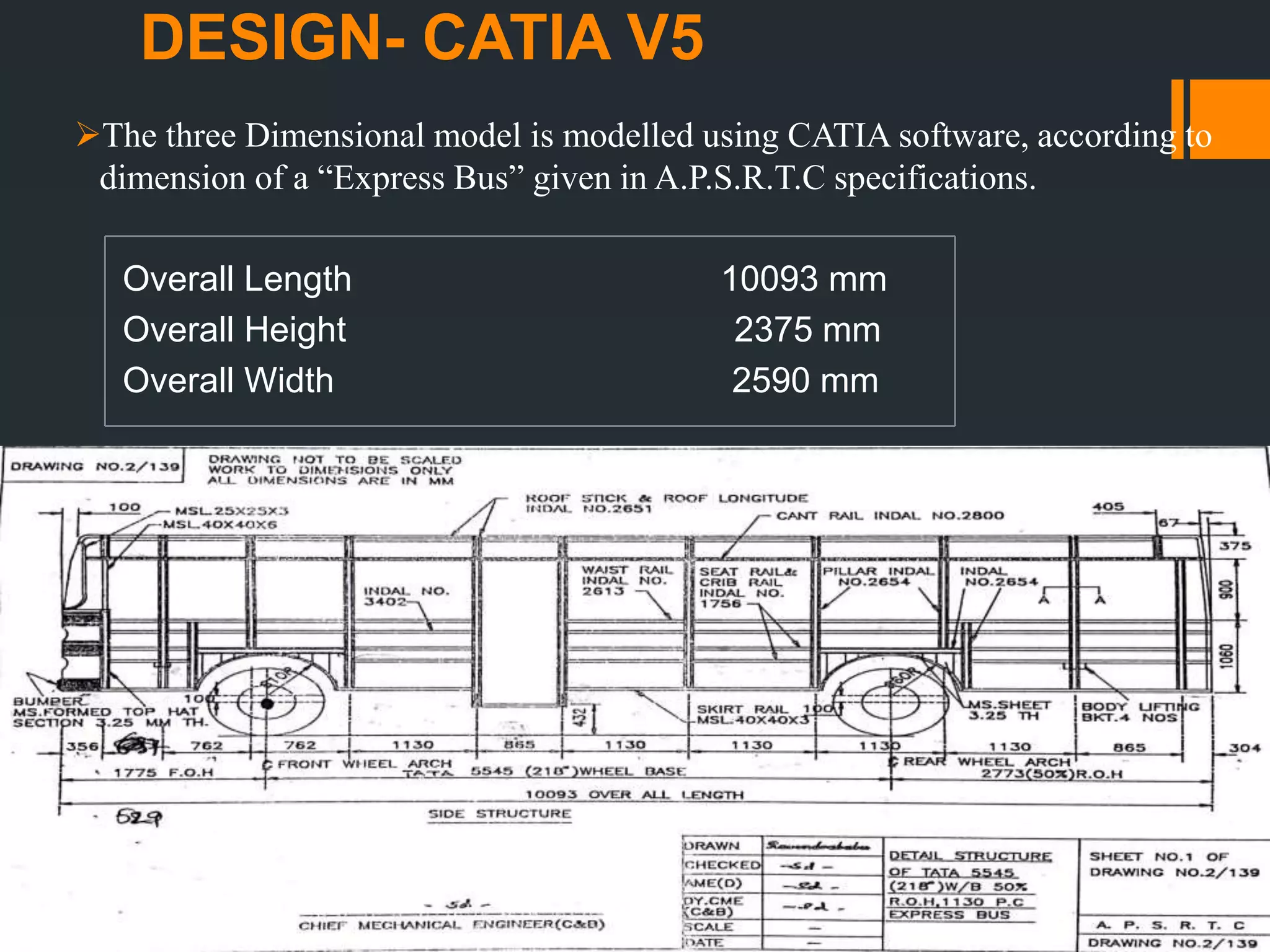 Bus body fabrication- Design & Analysis | PPTX