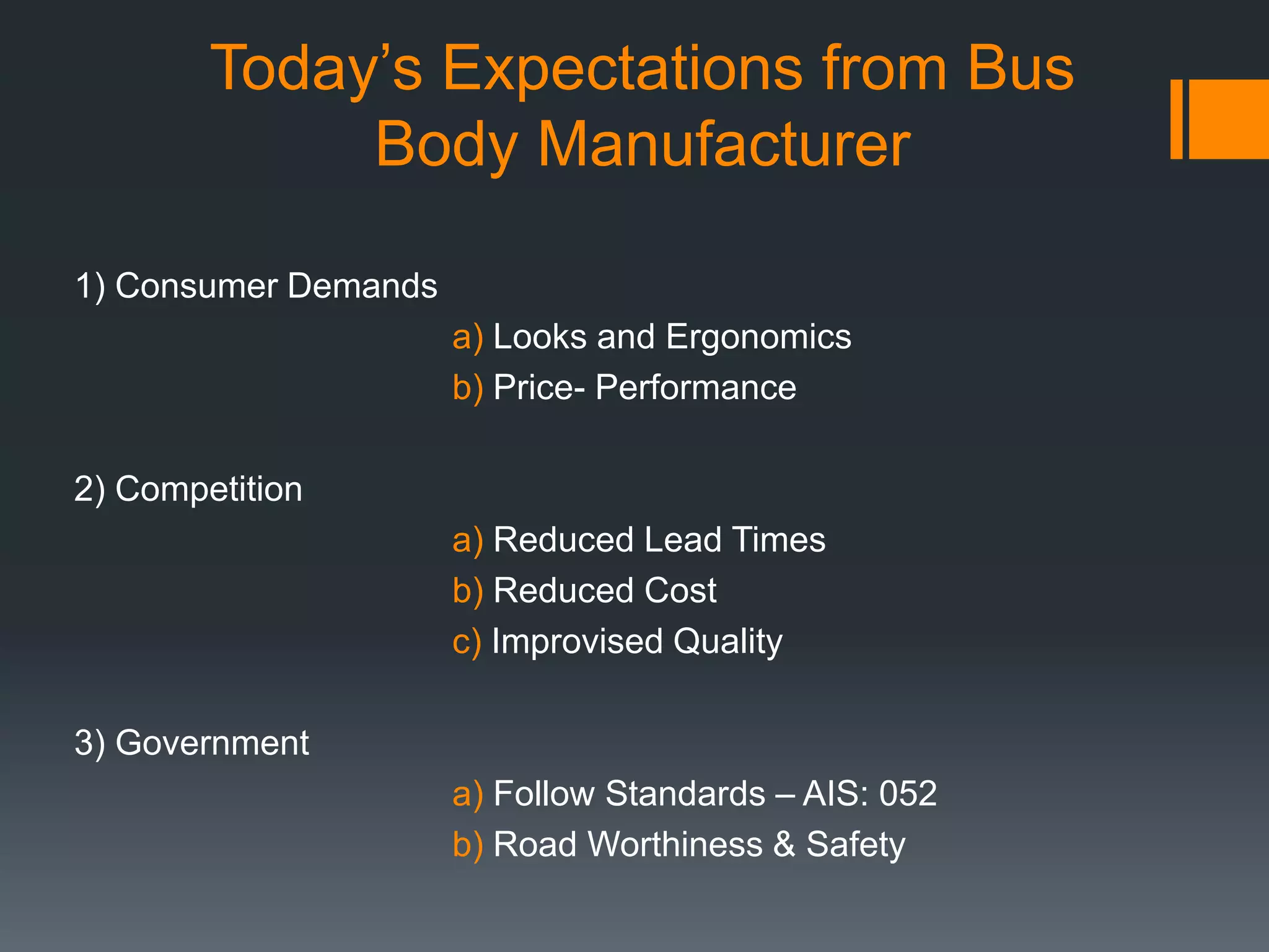 Bus body fabrication- Design & Analysis | PPTX