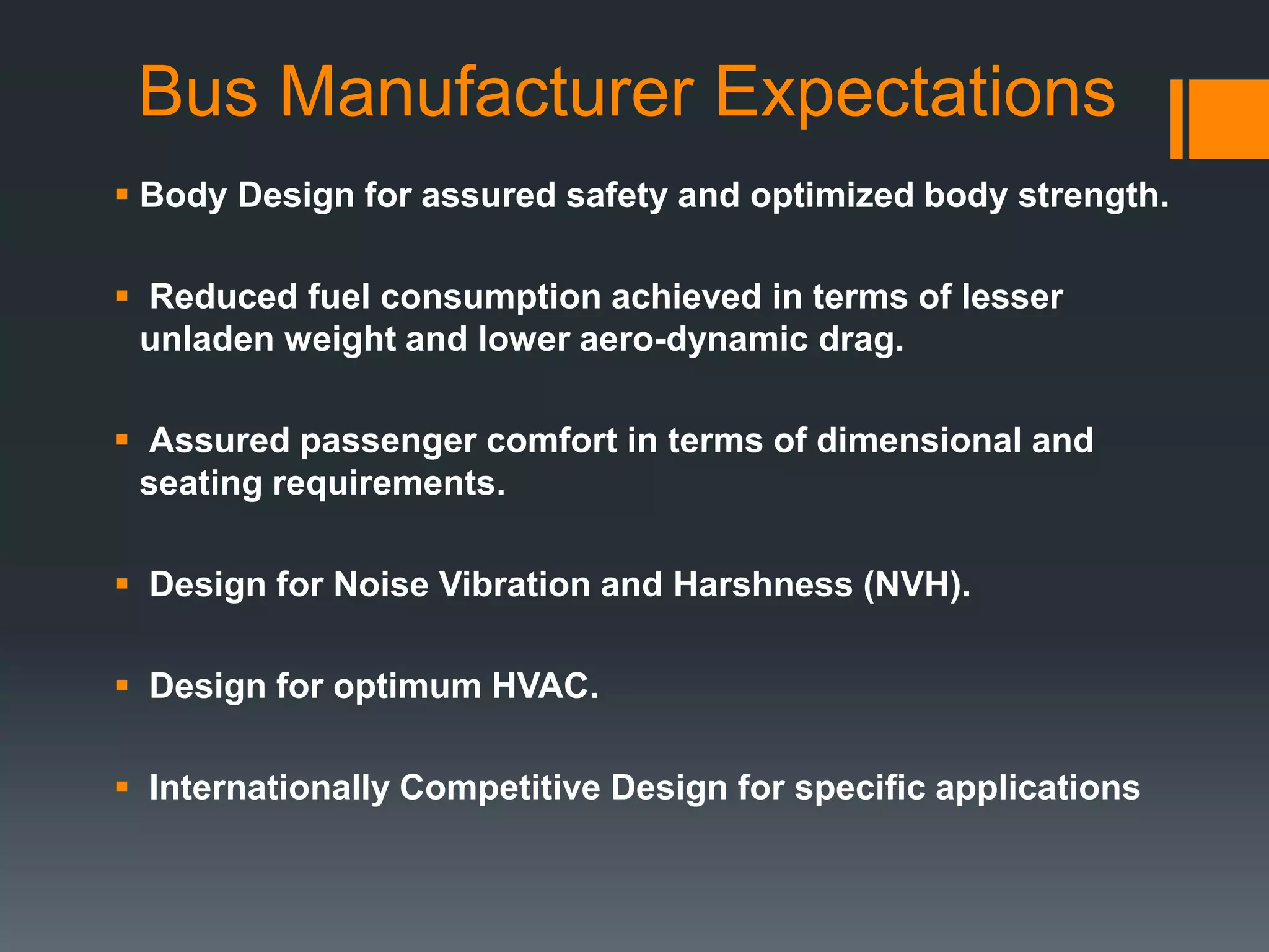 Bus body fabrication- Design & Analysis | PPTX