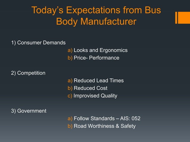 Bus body fabrication- Design & Analysis | PPTX