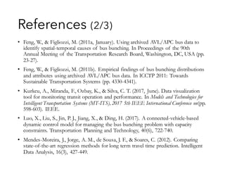 Bus Analytics Toolkit Demo | PDF