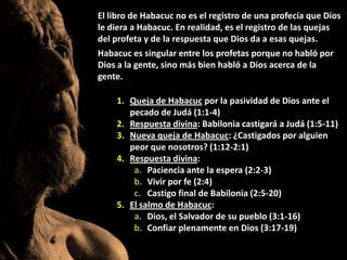Libro Del Profeta Habacuc