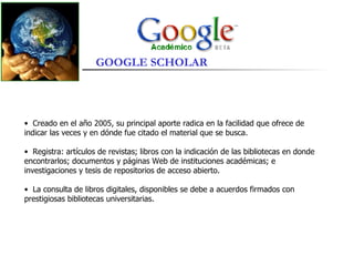 Buscadores Académicos | PPT
