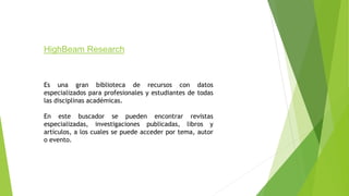 Buscadores academicos | PPTX