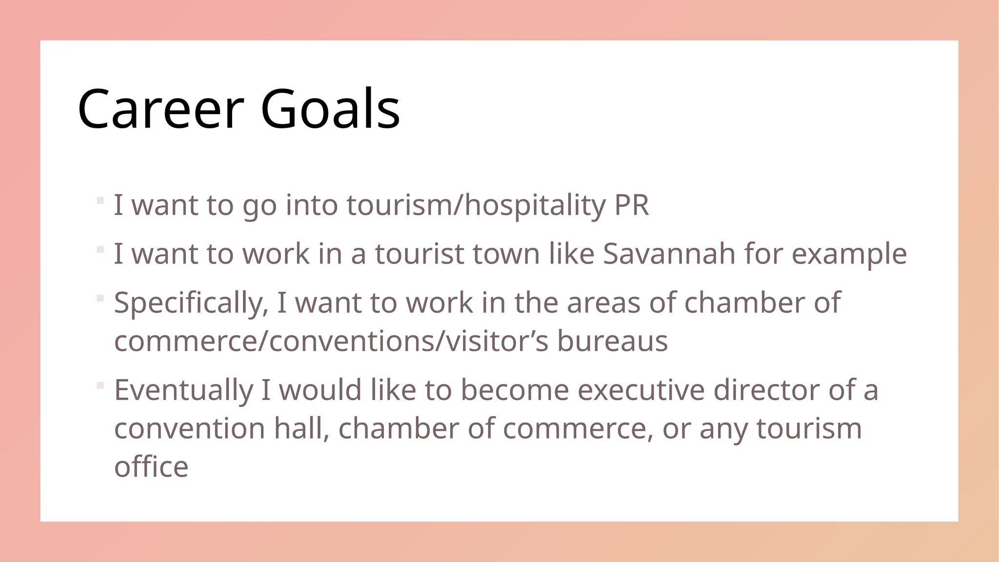 About Me Presentation for PR Practicum Portfolio | PPT