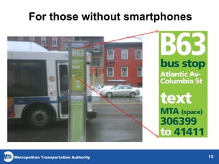 MTA Bus Customer Information Systems | PPT